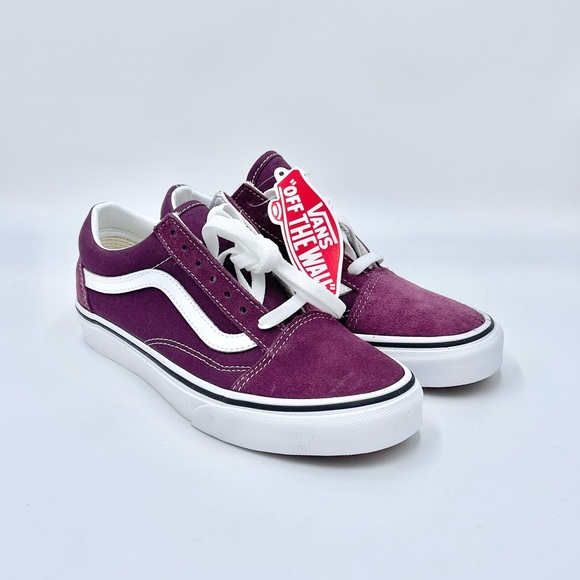 Vans | Shoes | New Vans Old Skool Grape Wine True White Skate Shoe ...
